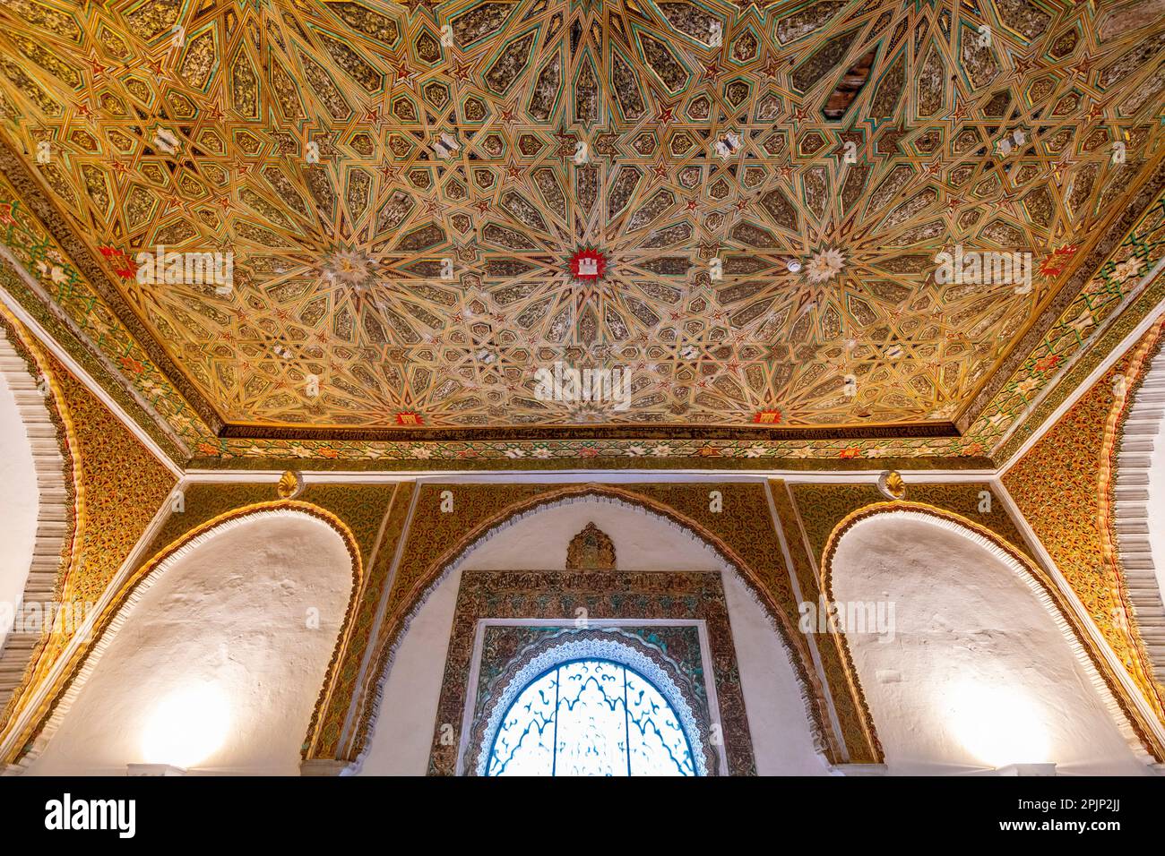 Interior Detail of Alcazar of Seville, Seville, Andalusia, Spain, South ...