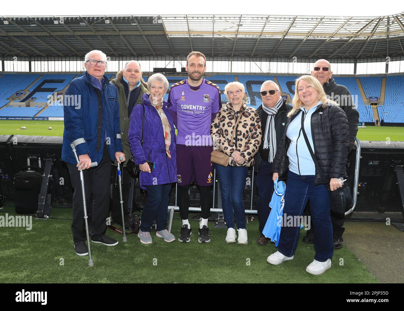 Coventry City's Liam Kelly with sponsors at Coventry Building Society ...