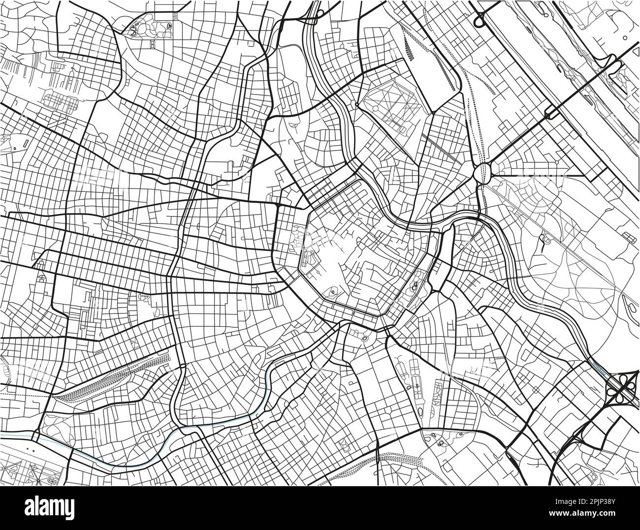 Map of vienna hi-res stock photography and images - Alamy