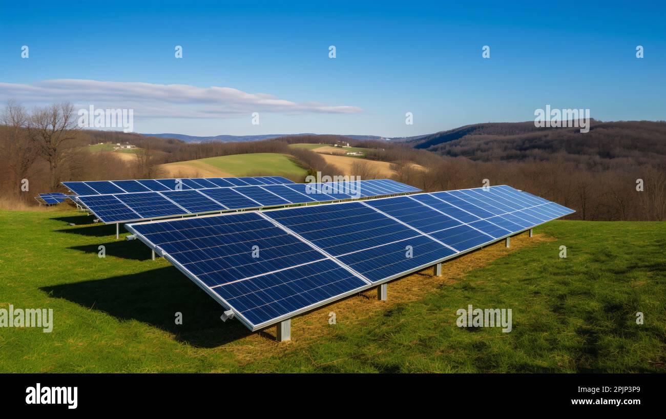 Solar panels sunshine sky rays hi-res stock photography and images - Alamy