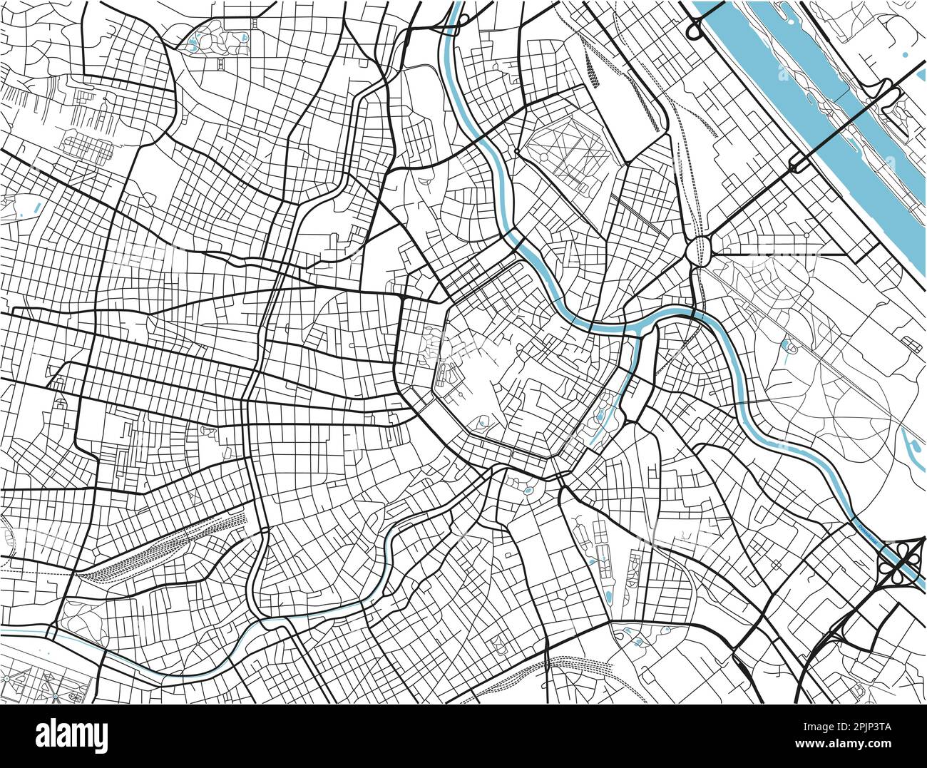 Map of vienna hi-res stock photography and images - Alamy