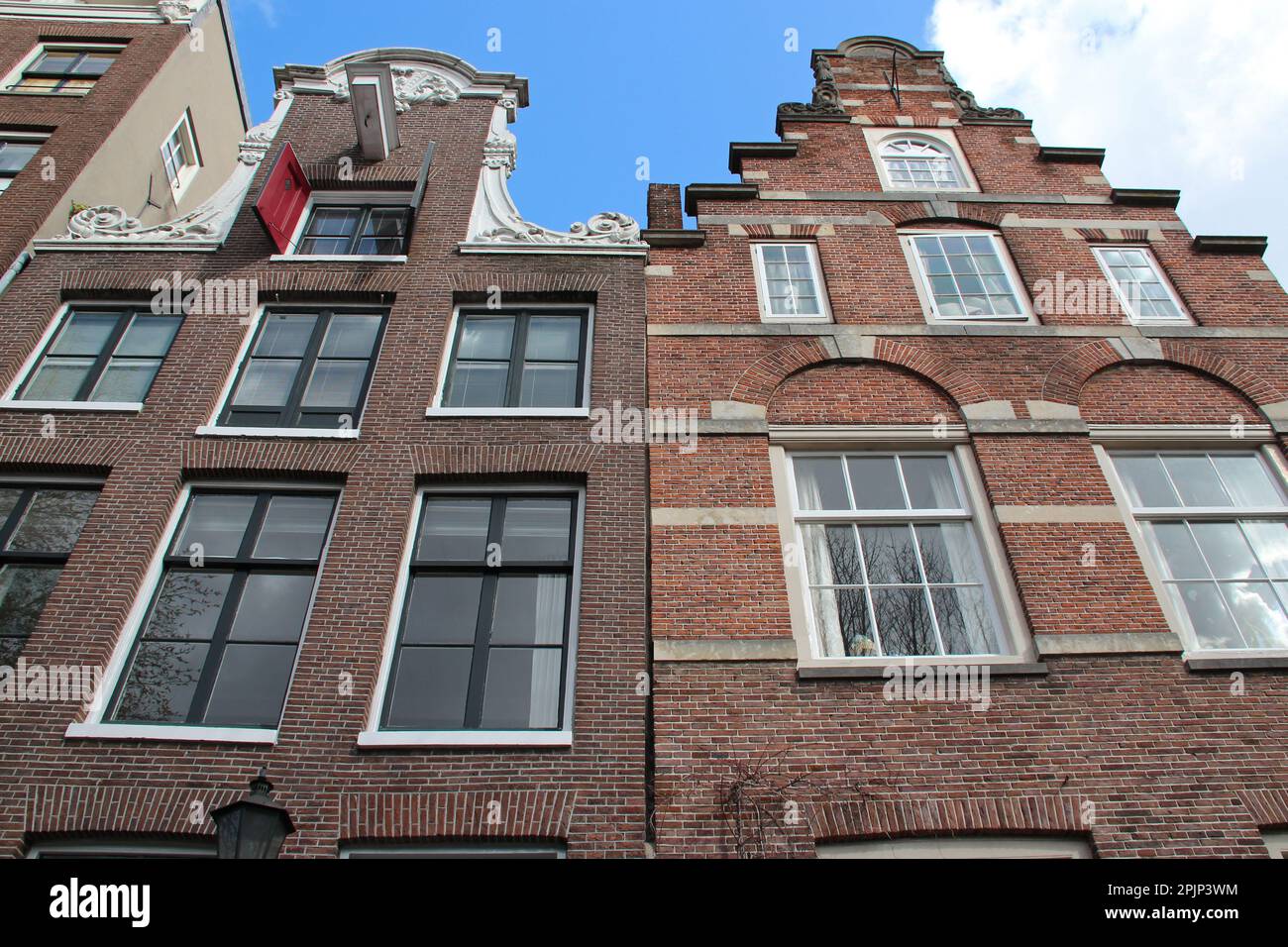 old brick houses or flat buildings in amsterdam (the netherlands Stock ...