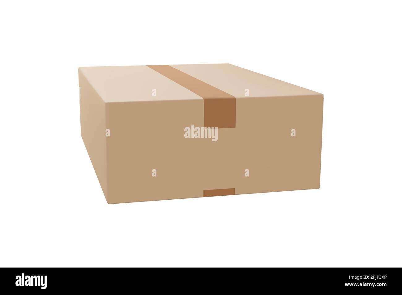 Delivery box on isolated background. Cardboard or carton realistic ...