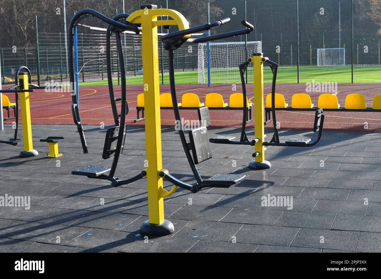 Modern multifunctional playing sports playground alfresco, located near ...