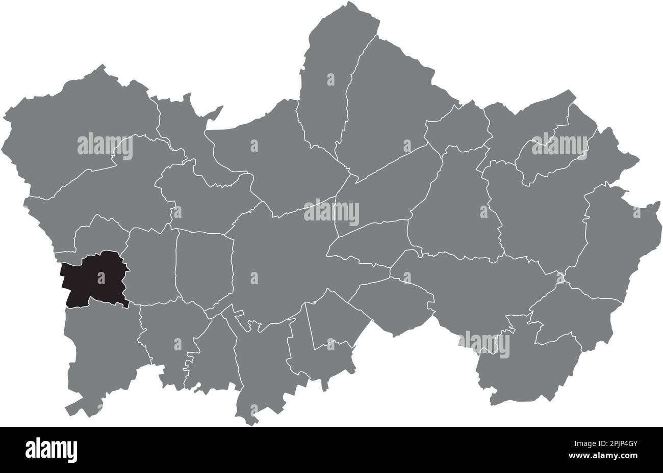 Locator map of the LAMAIN MUNICIPALITY, TOURNAI Stock Vector Image ...