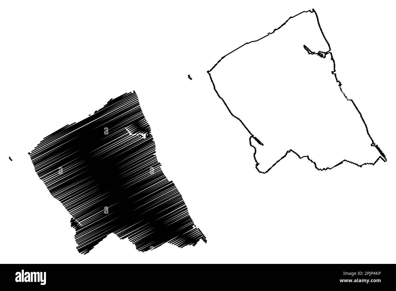 Wirral vector outline map Black and White Stock Photos & Images - Alamy