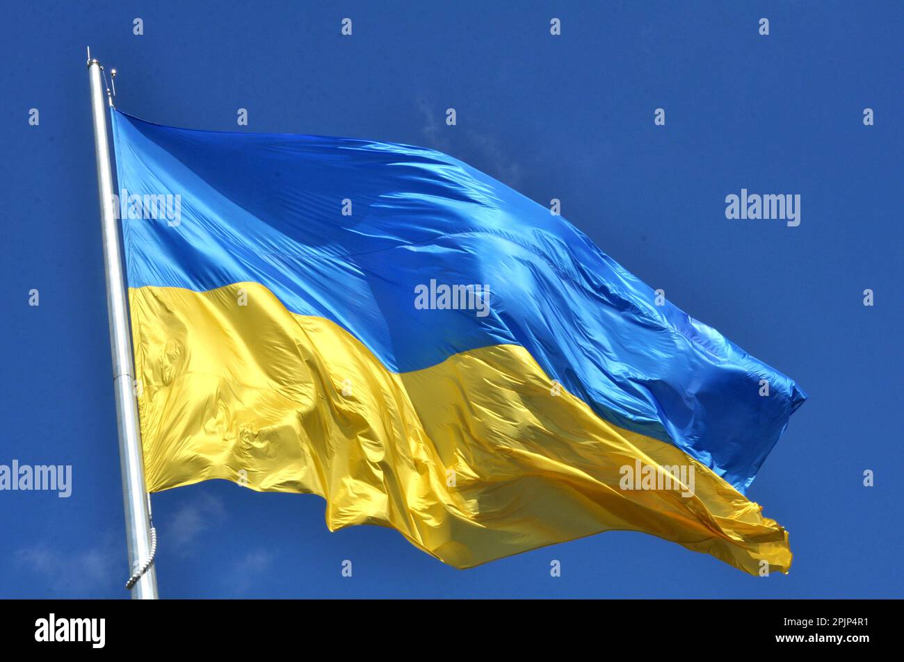 Blue and yellow colors of the national flag of Ukraine Stock Photo - Alamy