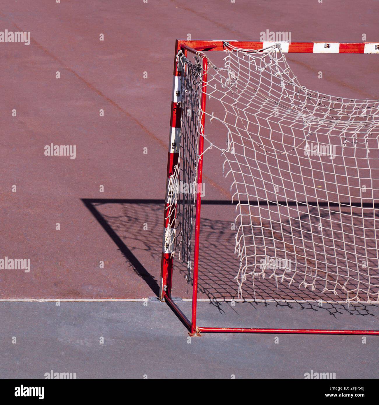 old street soccer goal sports equipment Stock Photo - Alamy