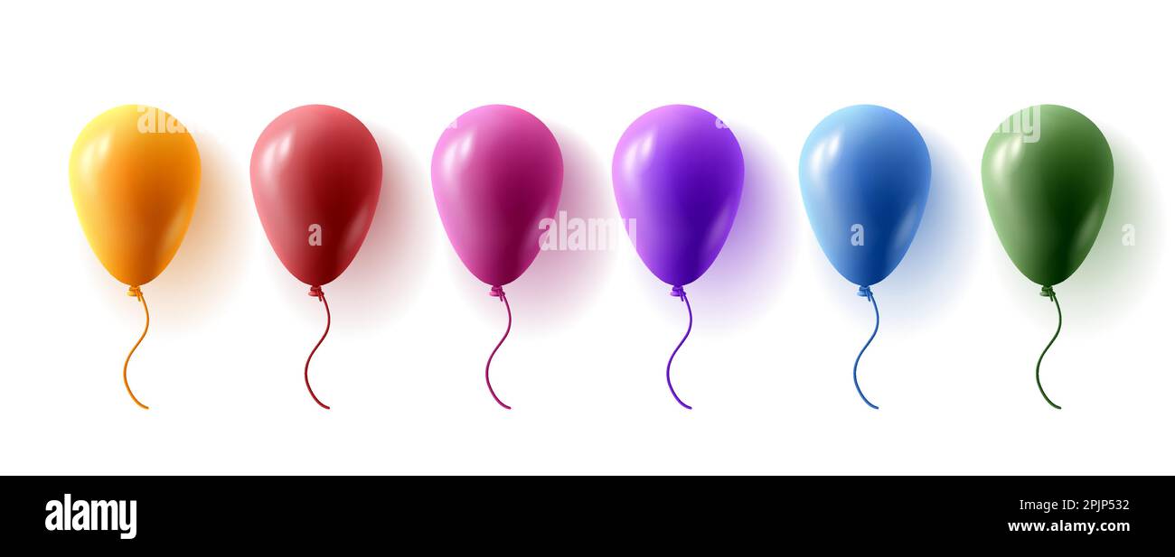 Background different golden balloons festive Stock Vector Images - Alamy