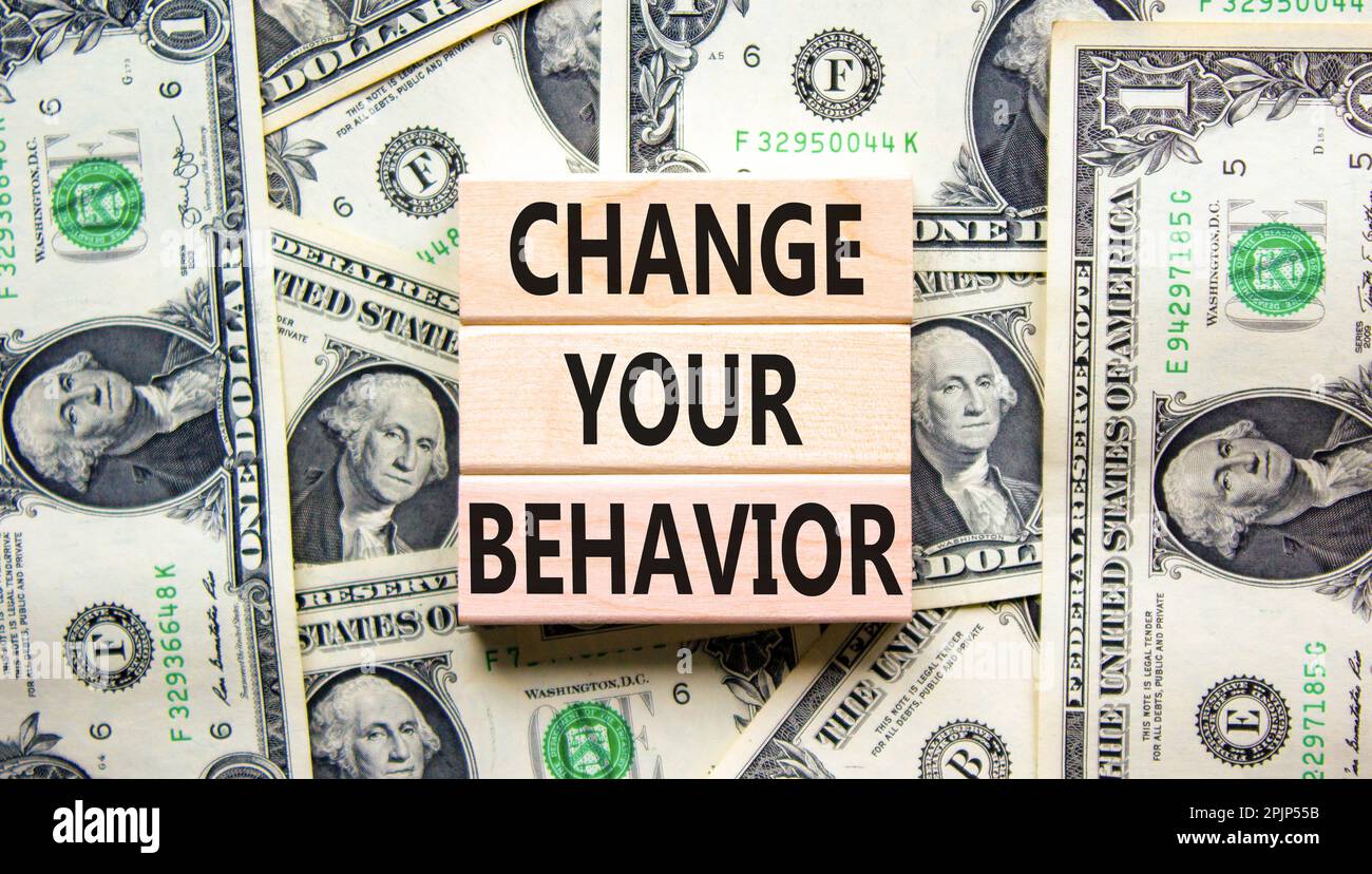 Motivation and Change your behavior symbol. Concept words Change your ...
