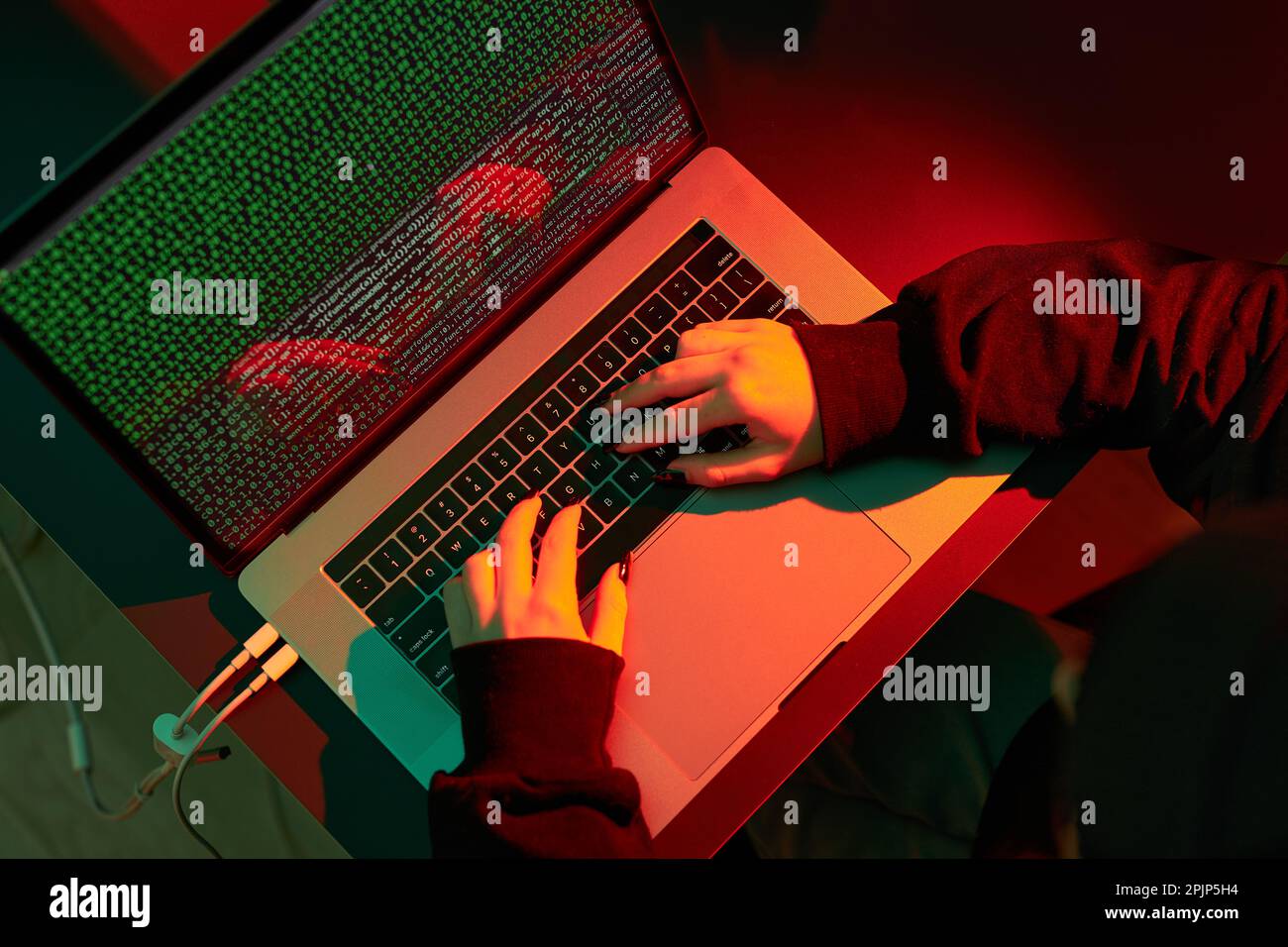 Anonymous People Using Computer And Programming To Break Code Cyber Security Threat Internet