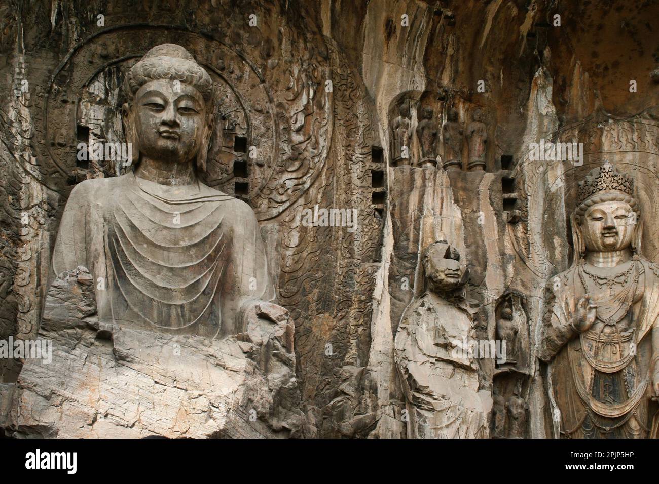 Fengxian Temple The Biggest Cave Of Longmen Grottoes Luoyang Henan ...