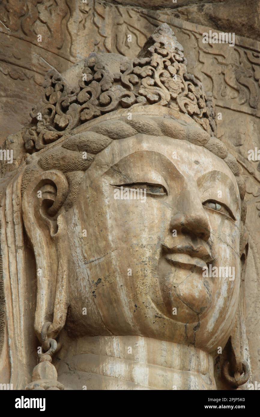 Fengxian Temple The Biggest Cave Of Longmen Grottoes Luoyang Henan ...