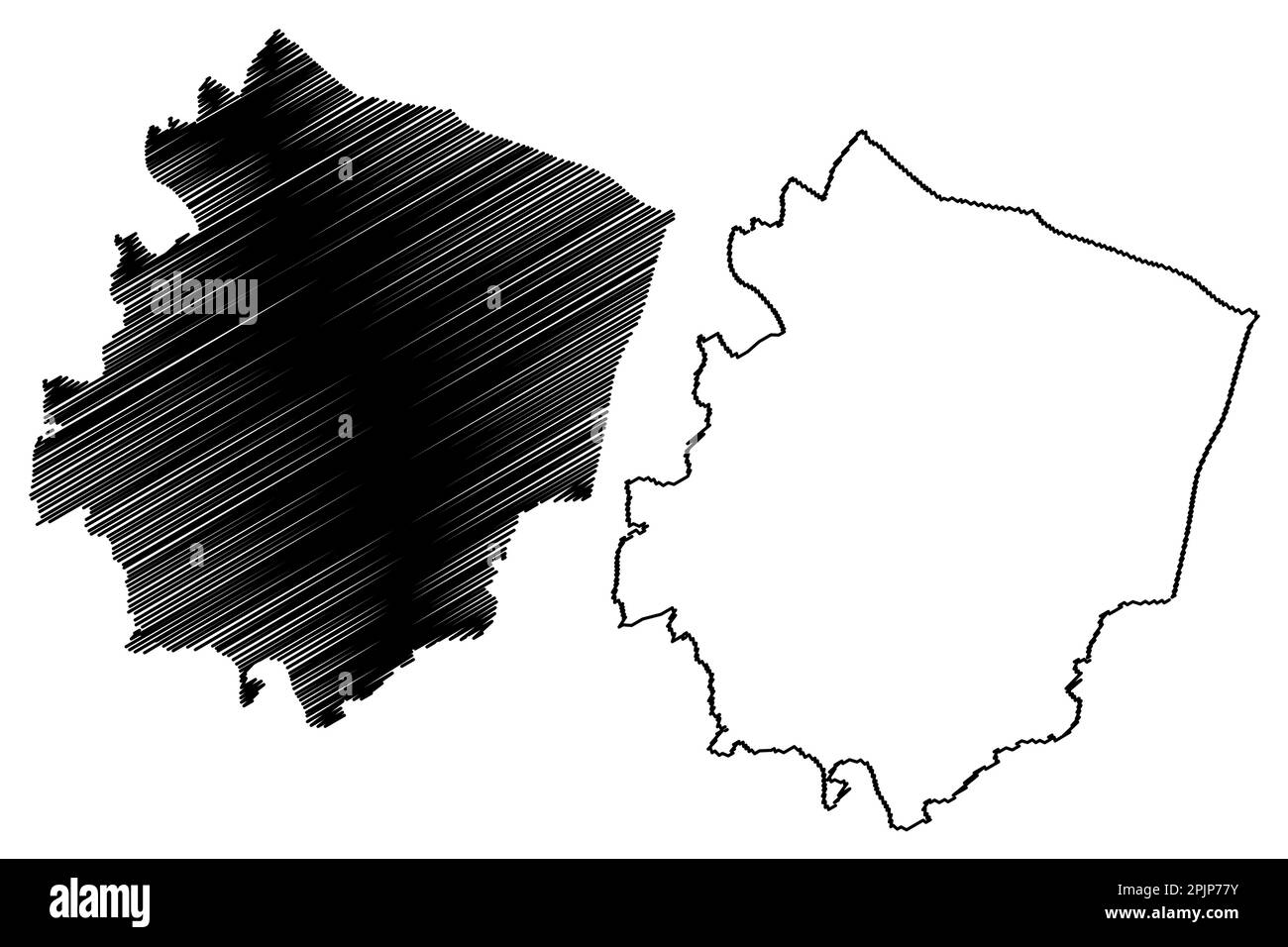 Worcester county map vector vectors hi-res stock photography and images ...