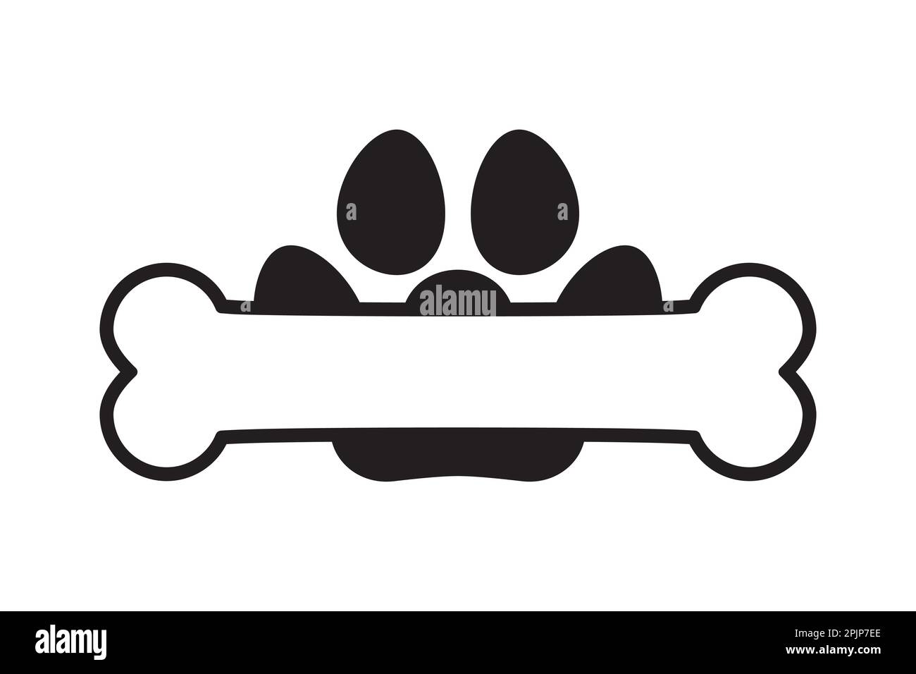 Dog bone print background Cut Out Stock Images & Pictures - Alamy