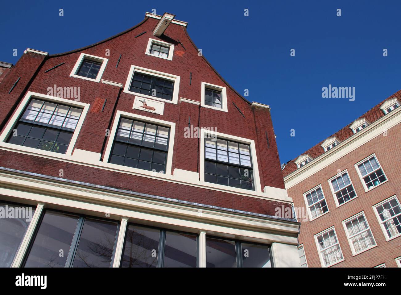 old brick houses or flat buildings in amsterdam (the netherlands Stock ...
