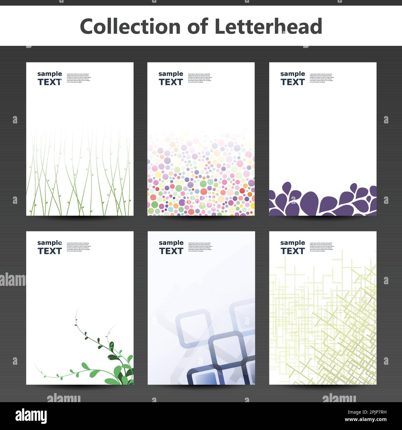 Collection of Letterheads for Your Business - Six Nice and Simple ...