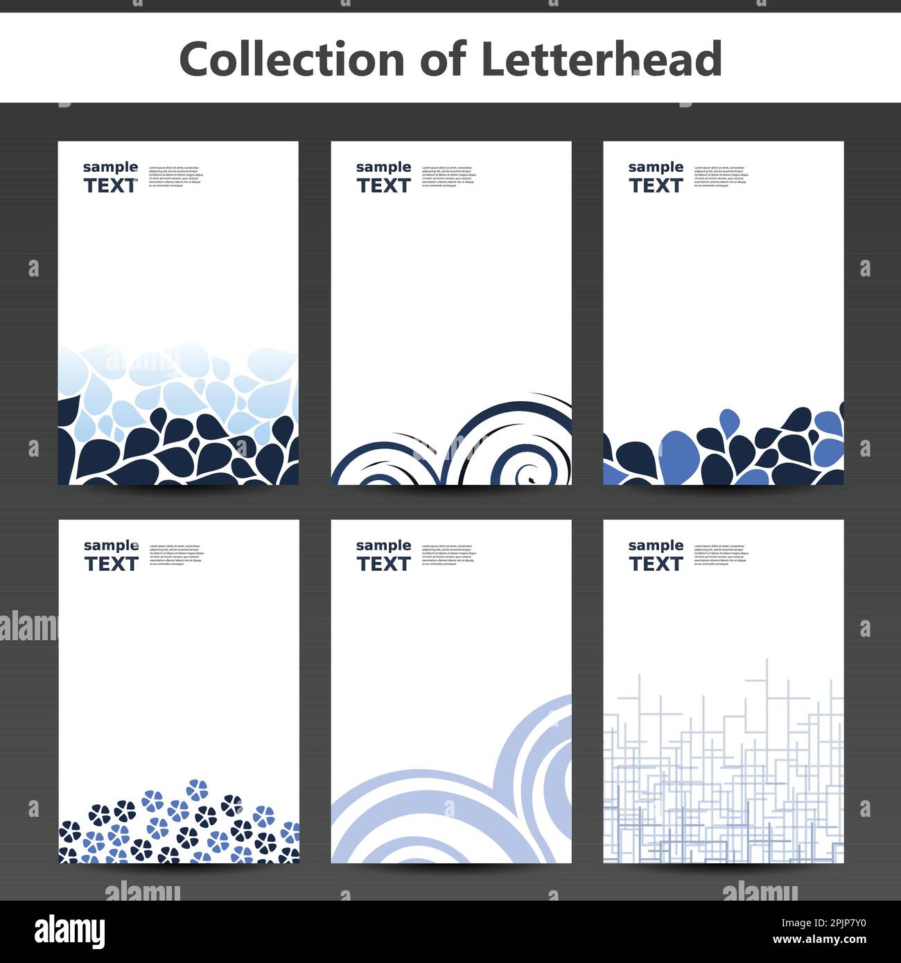 Collection of Letterheads for Your Business - Six Nice and Simple ...