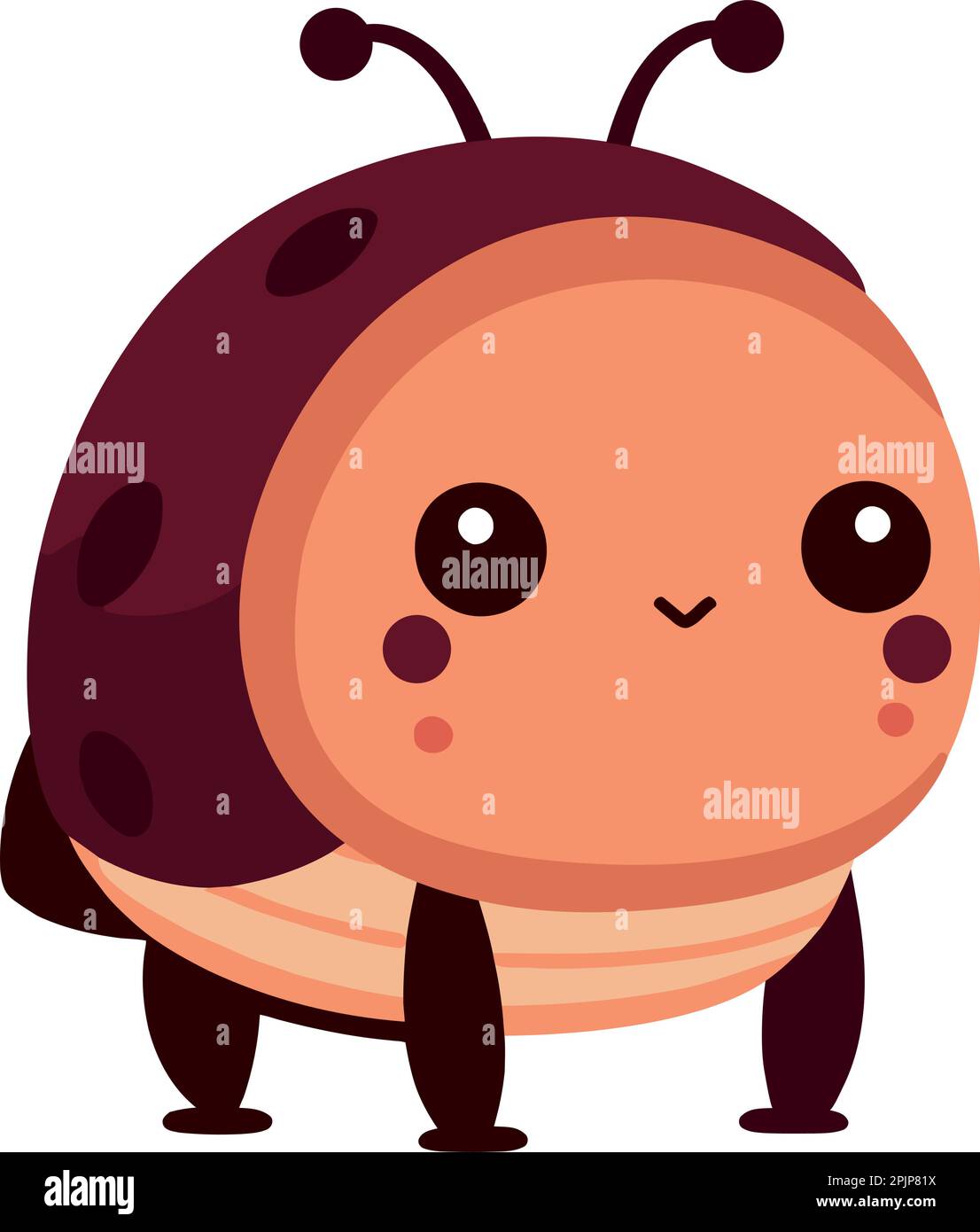 Cute cartoon beetle mascot smiling Stock Vector Image & Art - Alamy