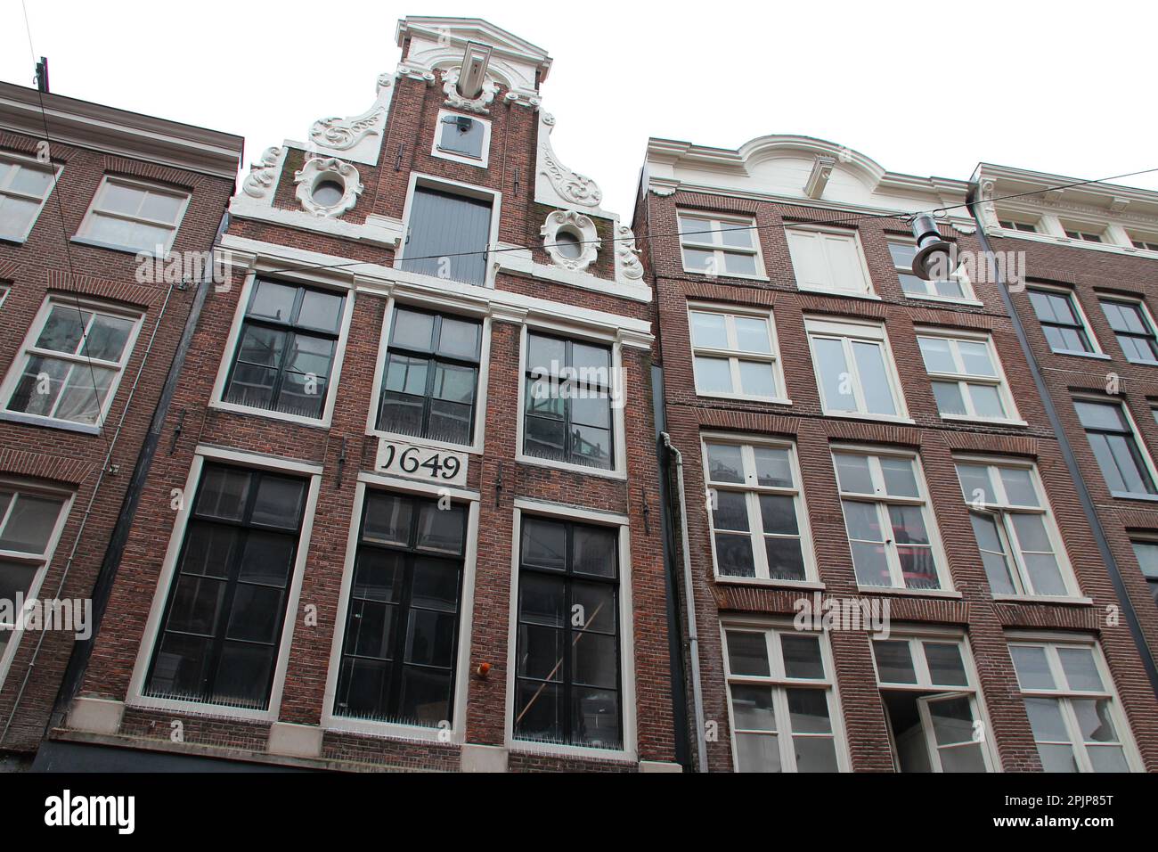 old brick houses or flat buildings in amsterdam (the netherlands Stock ...