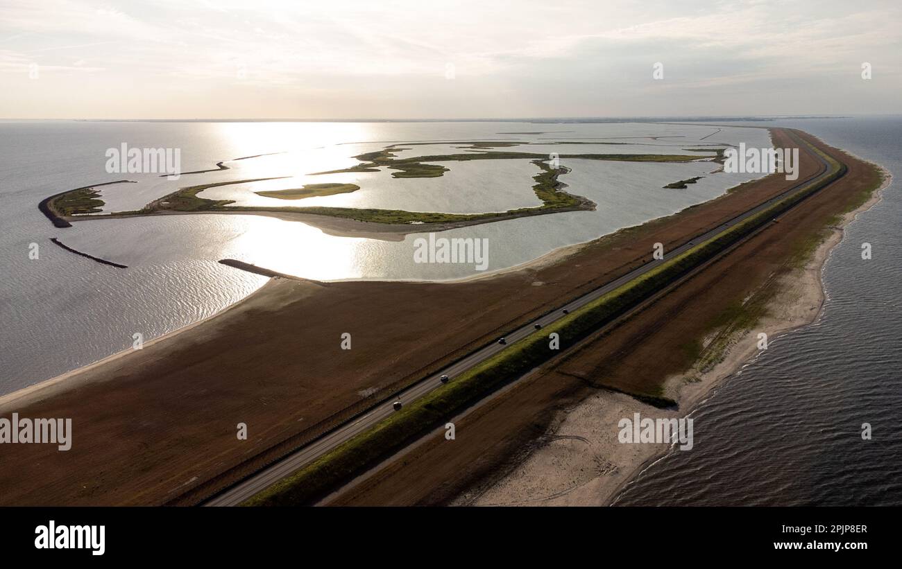 Netherlands, Holland, Spring 2022. Aerial view of typical Dutch ...