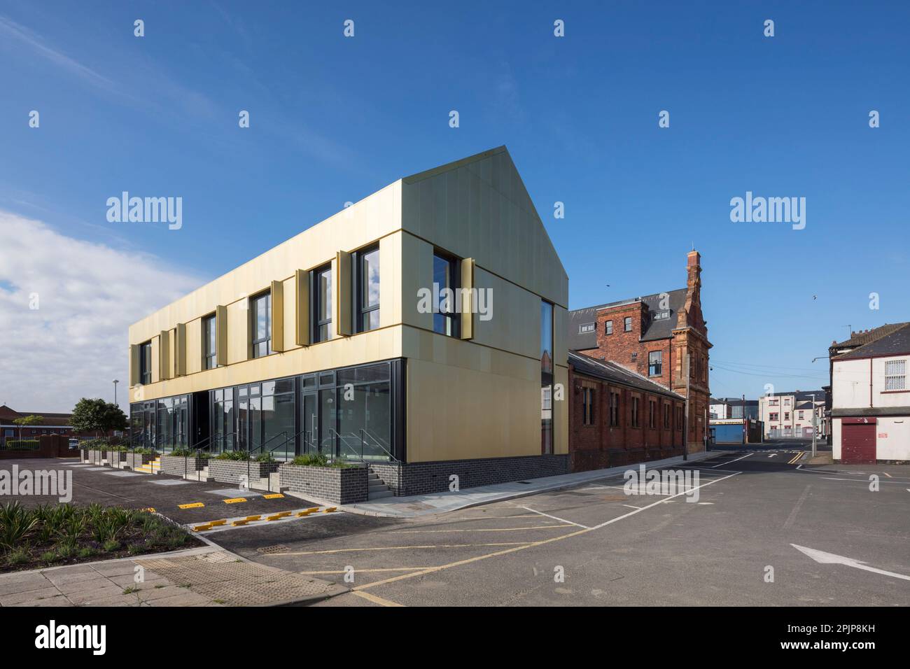 Rear view of the new extension. Whitby Street Studios, Hartlepool ...