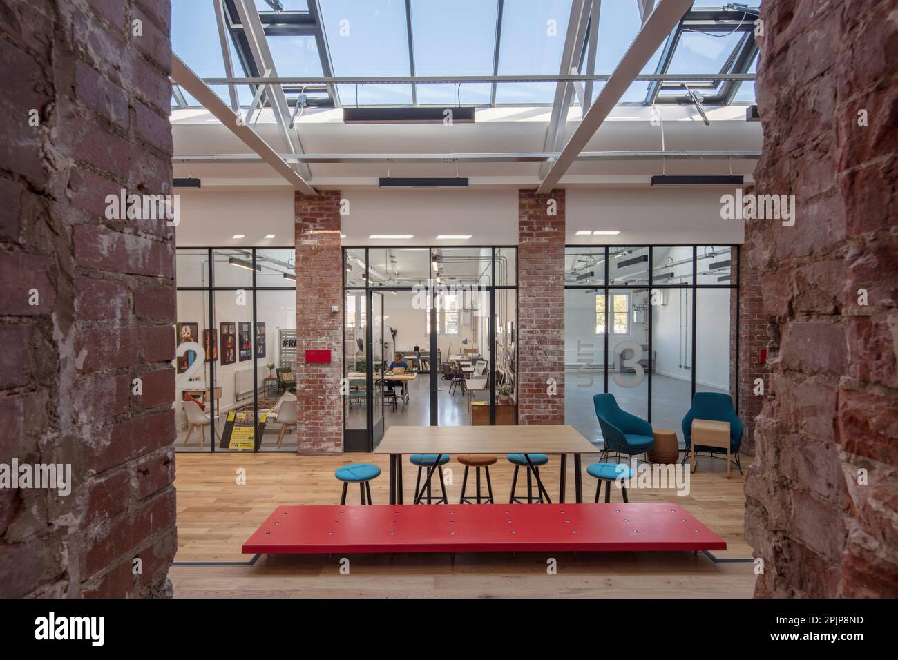 Main communal area, with dining table etc. Also shows the historical ...