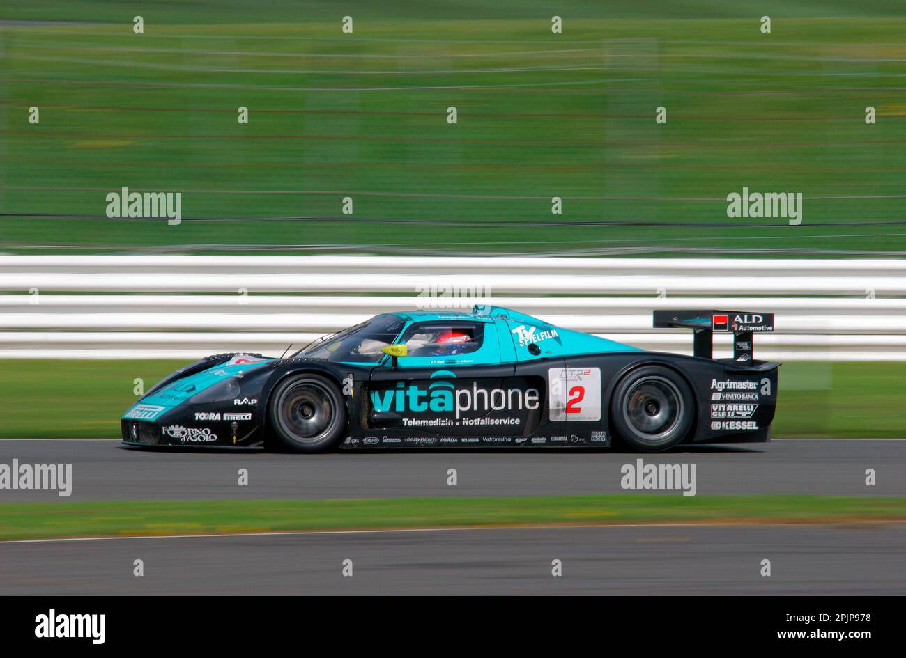 Maserati MC 12 GT1 driven by Jamie Davies and Thomas Biagi at the FIA ...