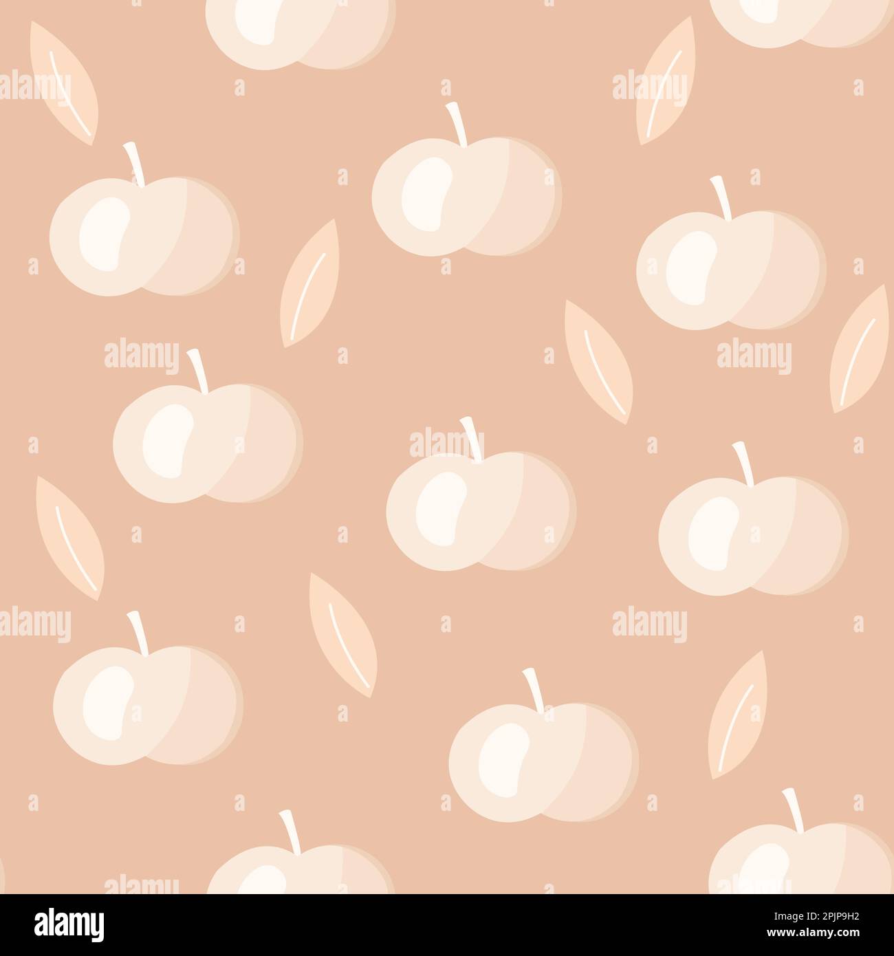 Apples fruity seamless pattern pastel colored. Pink background ...
