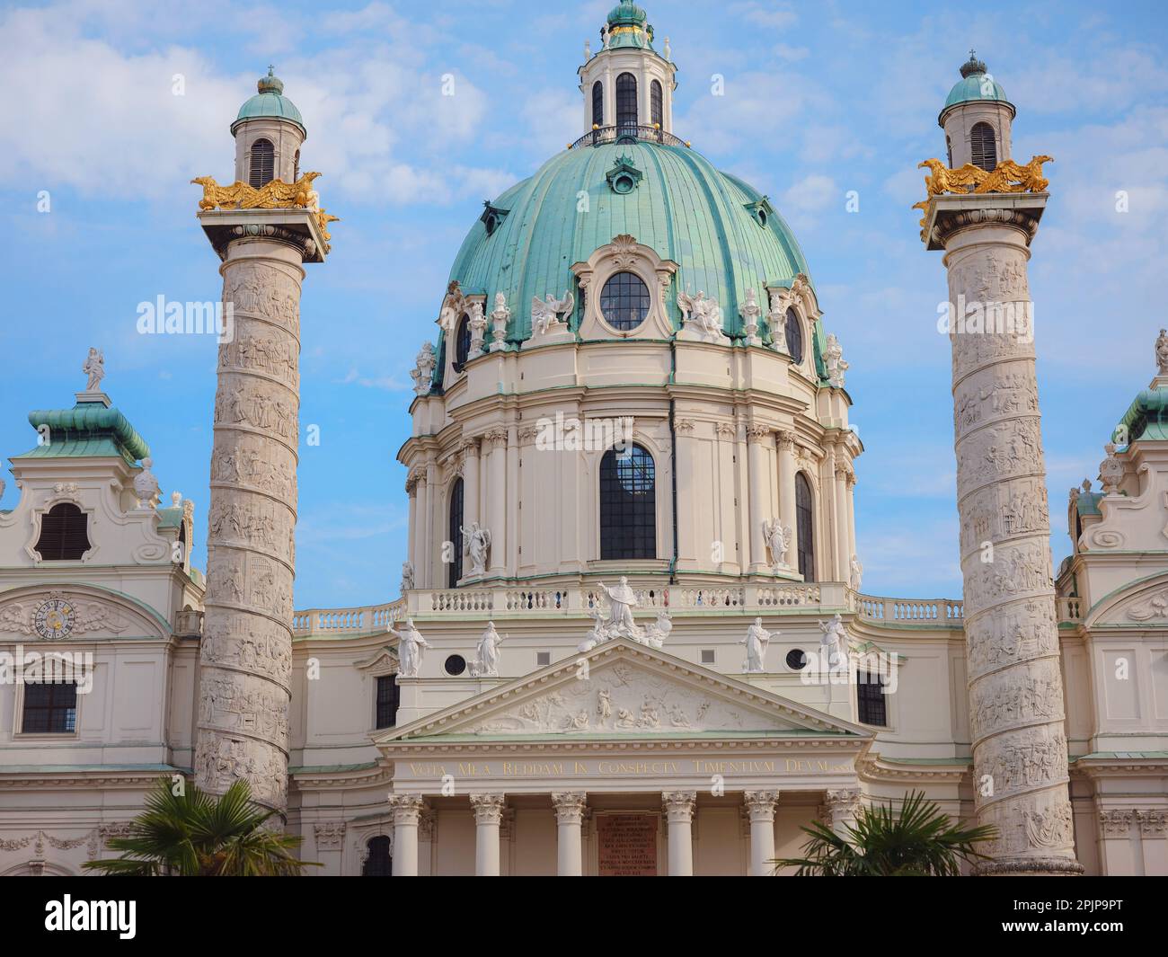 Catholic church located in the southern part of Karlsplatz, Vienna. One ...