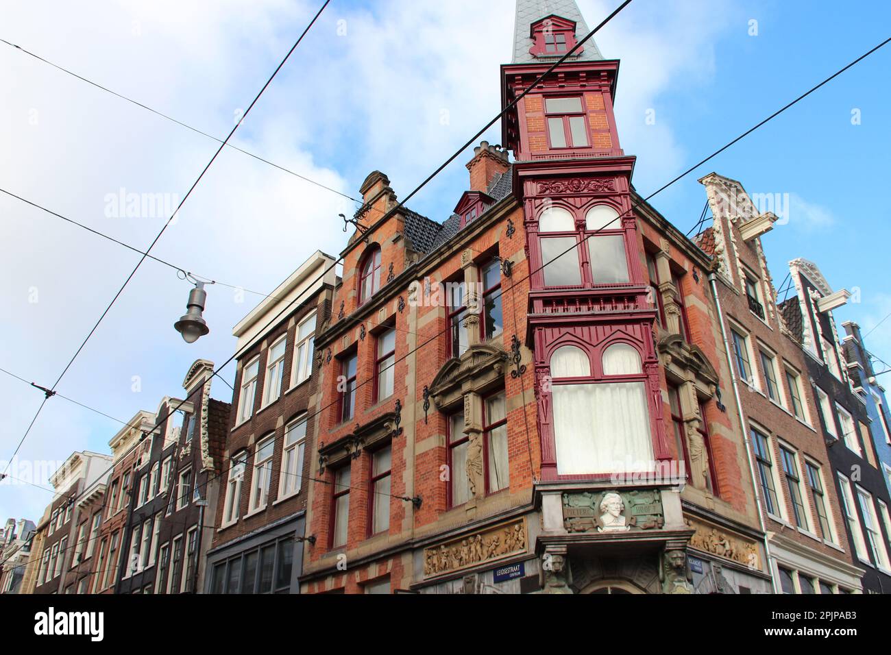 old brick houses or flat buildings in amsterdam (the netherlands Stock ...