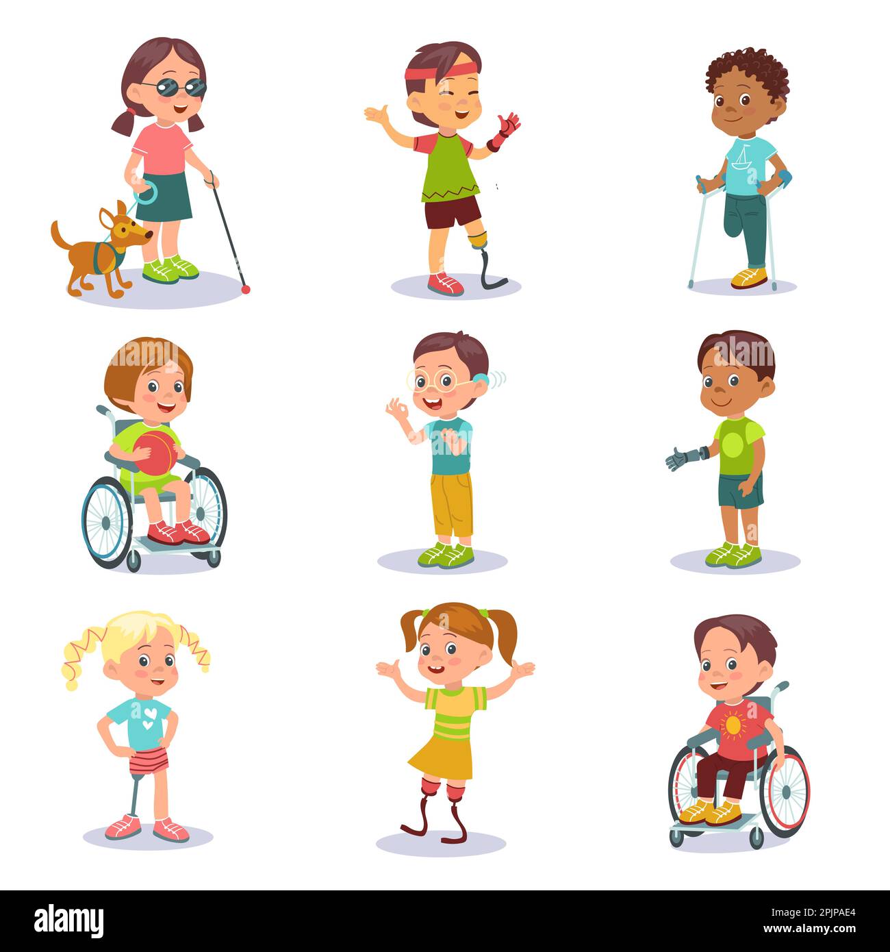 Disabled Children Clip Art
