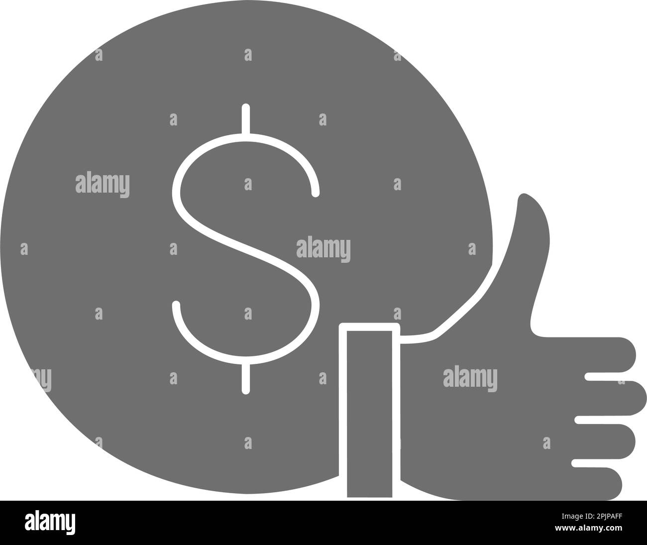 Coin with a thumb up, positive feedback, customer review, rating grey ...