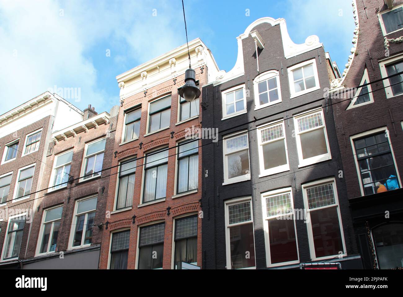 old brick houses or flat buildings in amsterdam (the netherlands Stock ...