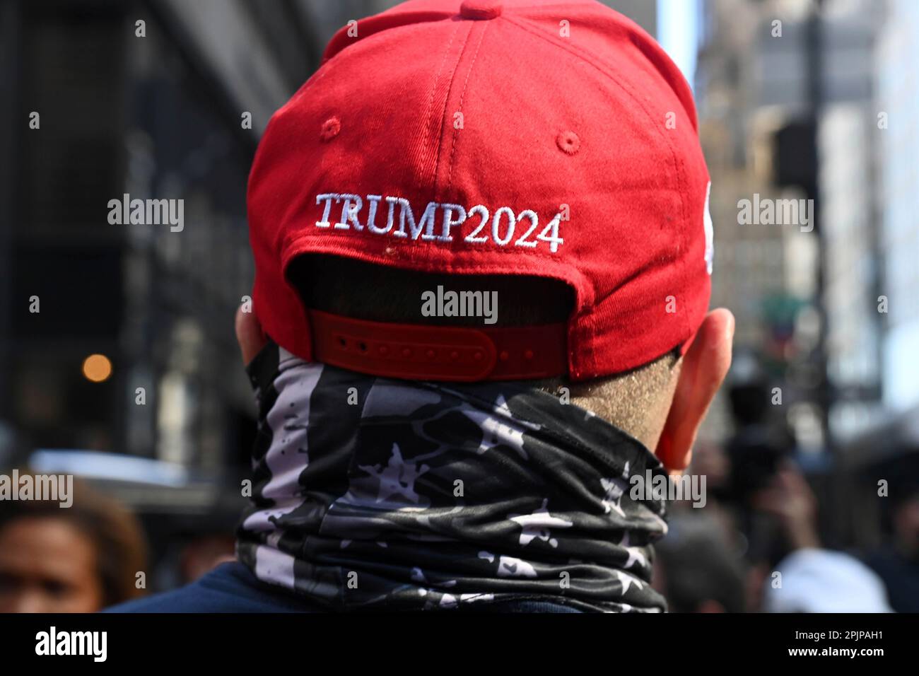 Photo by: GWR/STAR MAX/IPx 2022 4/3/23 Atmosphere outside of Trump ...