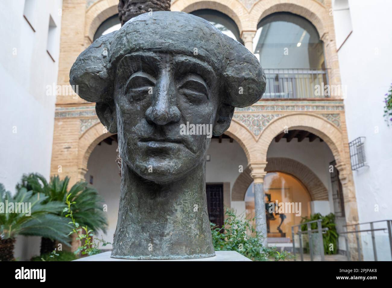 Bust of the Famous Bullfighter Manolete, Bullfighting Museum of Cordoba ...