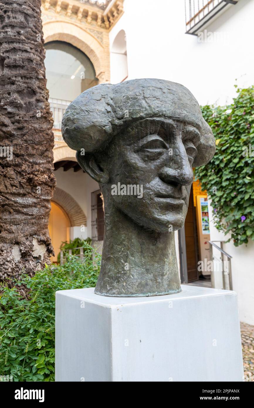 Bust of the Famous Bullfighter Manolete, Bullfighting Museum of Cordoba ...