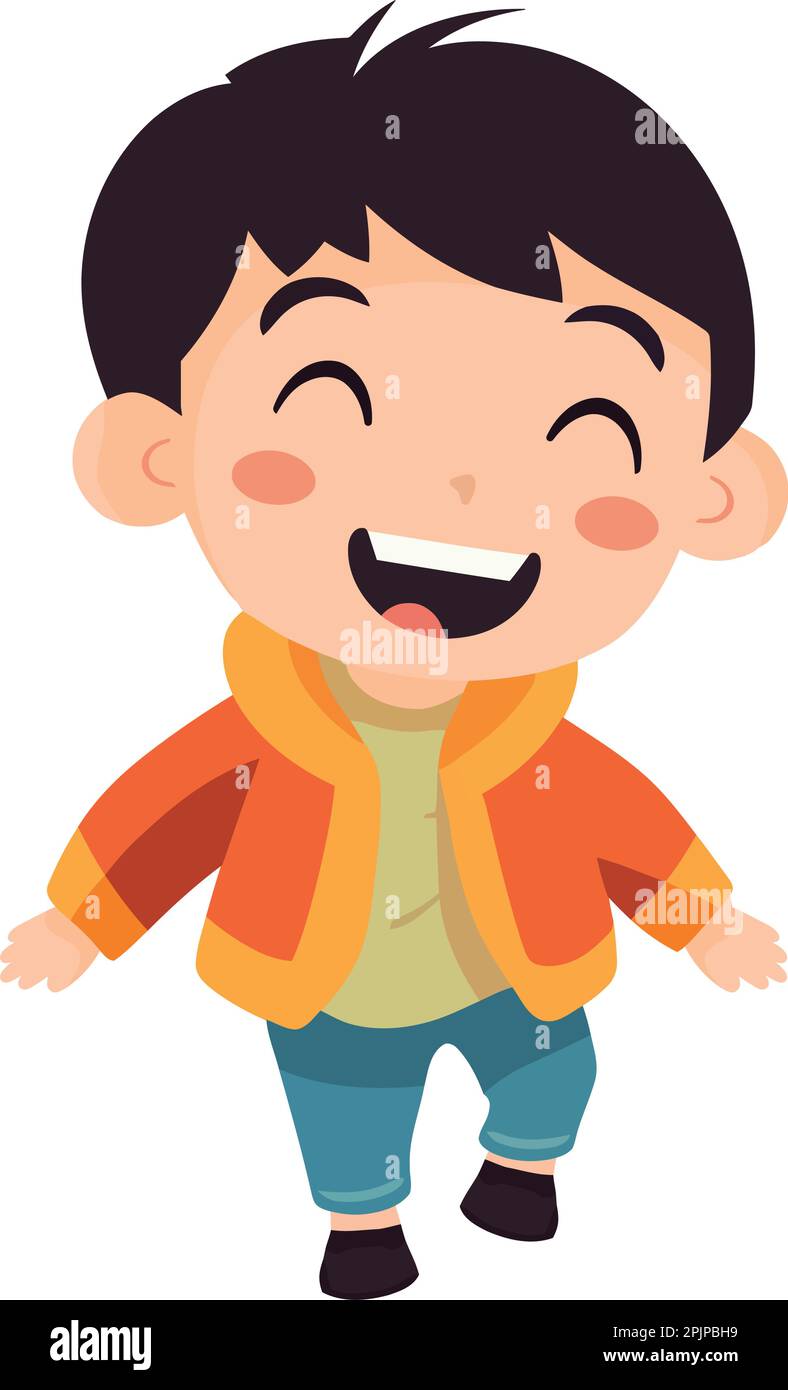 Boy having fun in Cut Out Stock Images & Pictures - Alamy