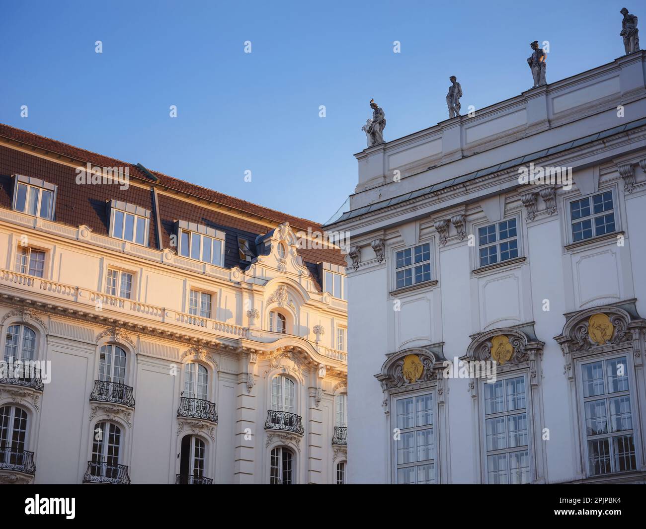 Cityscape views old city of one of Europe's most beautiful town- Vienna ...