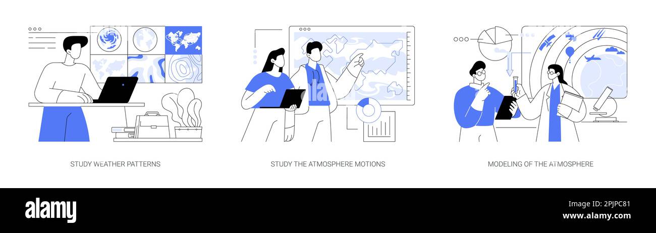 Meteorology abstract concept vector illustrations Stock Vector Image ...