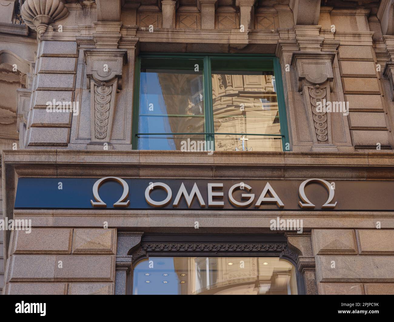 Omega watch company logo hi-res stock photography and images - Alamy