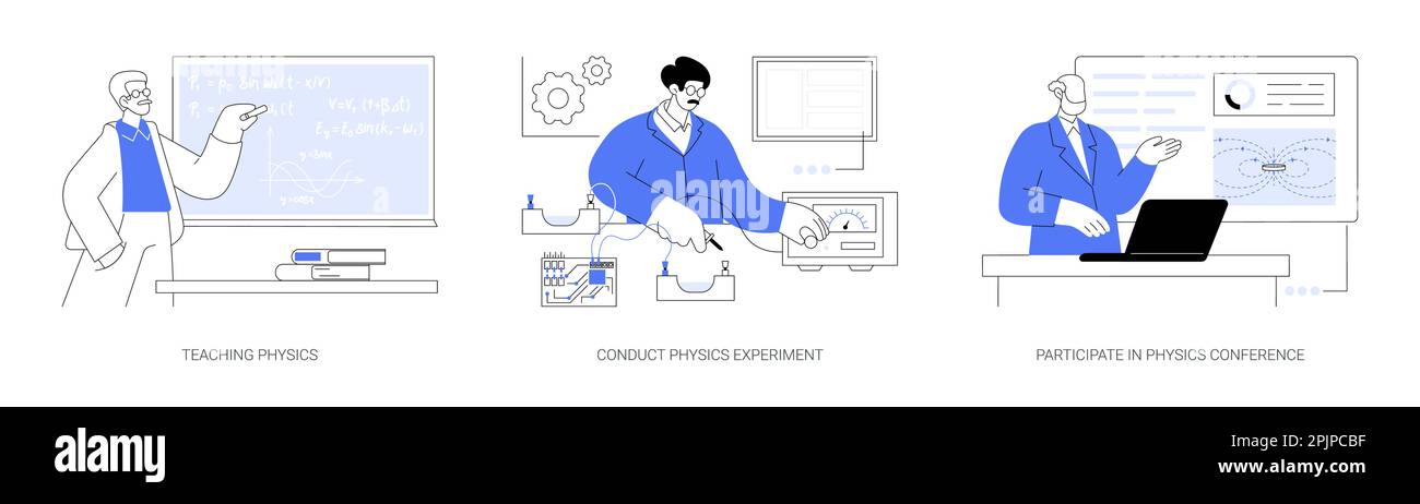 Physics abstract concept vector illustrations Stock Vector Image & Art ...