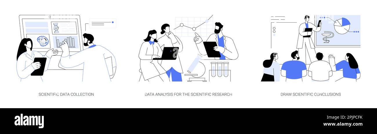 Laboratory experiment abstract concept vector illustrations Stock ...