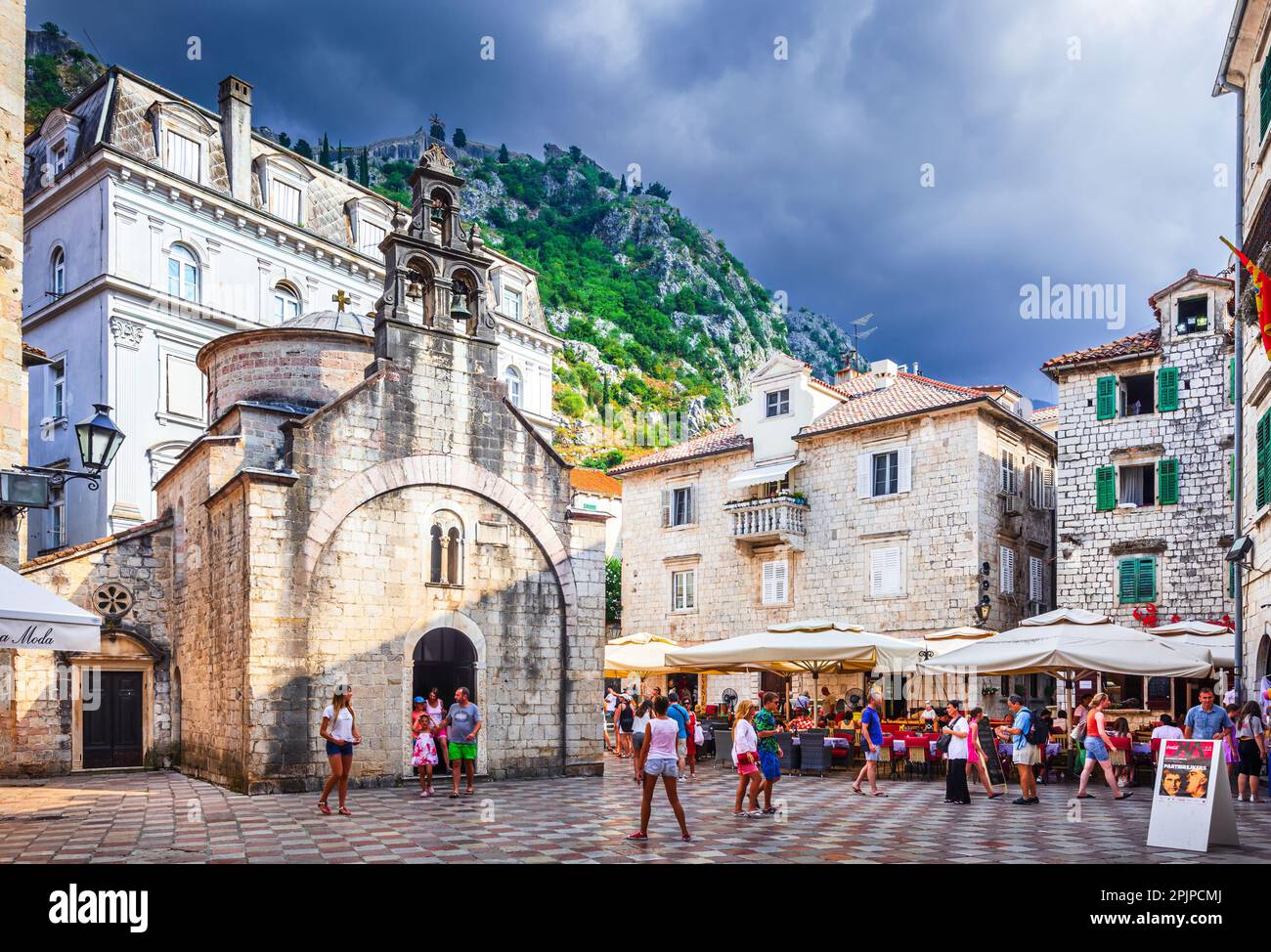 Kotor, Montenegro - August 2022. The Church of Sveti Luka is a historic ...