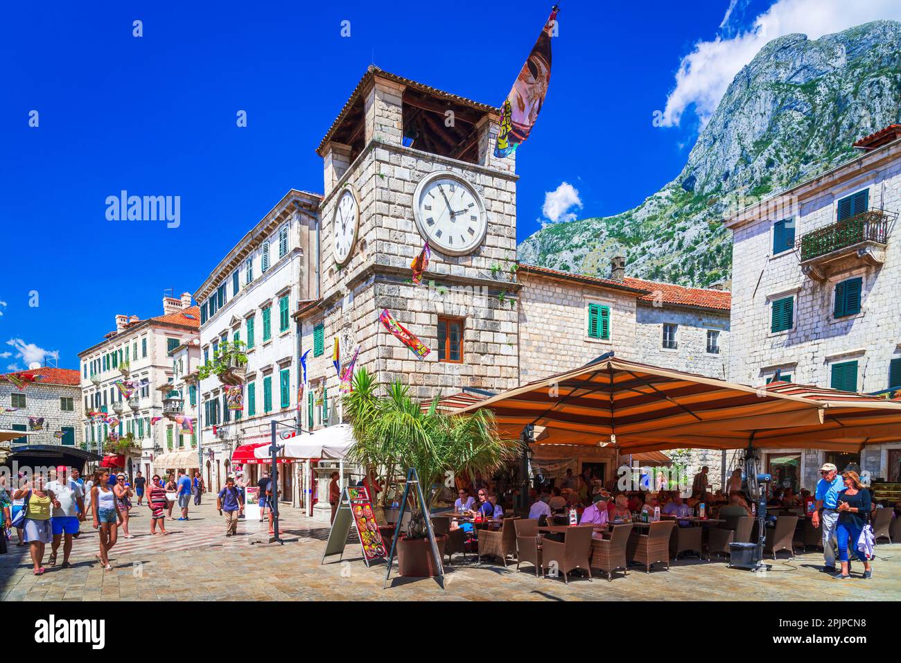 Kotor, Montenegro - August 2022. Piazza of the Arms is a historic ...