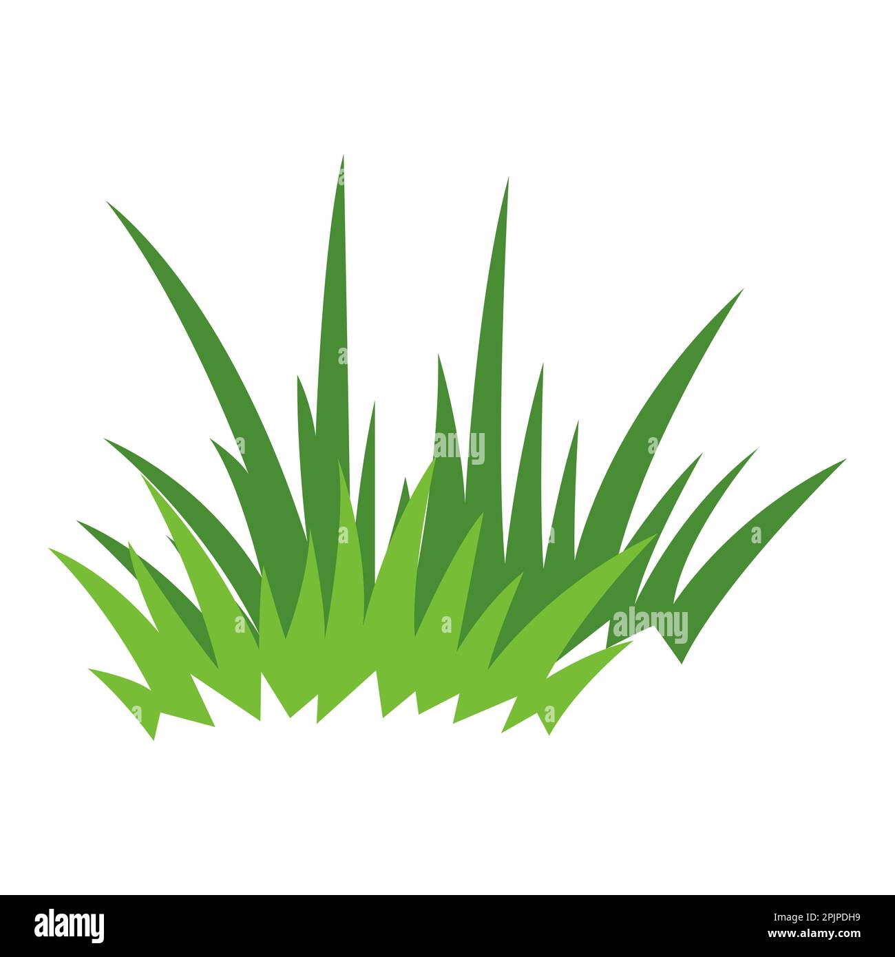 Illustration of grass. Forest or park landscape element. Seasonal image ...