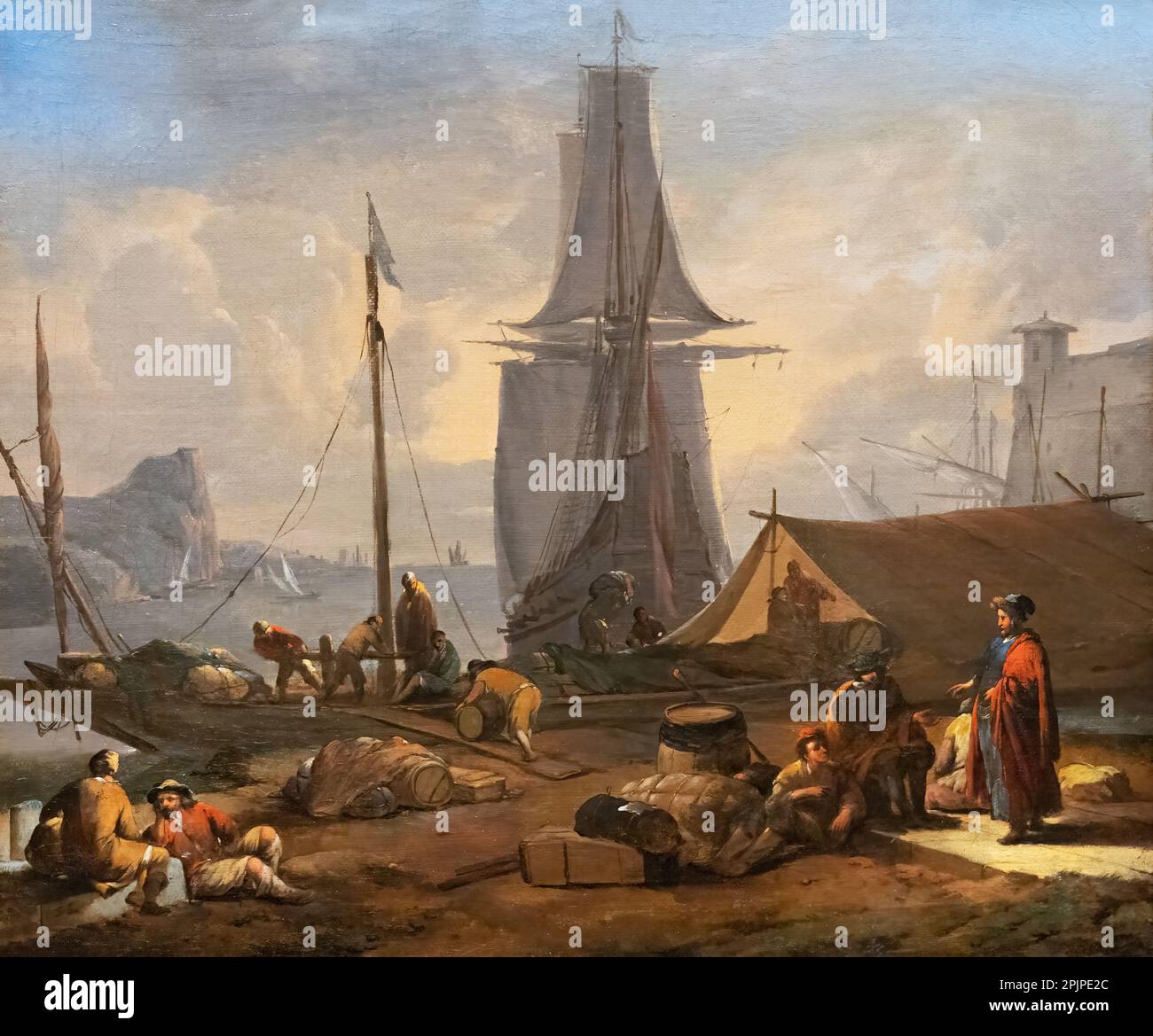 17th century port scene hi-res stock photography and images - Alamy