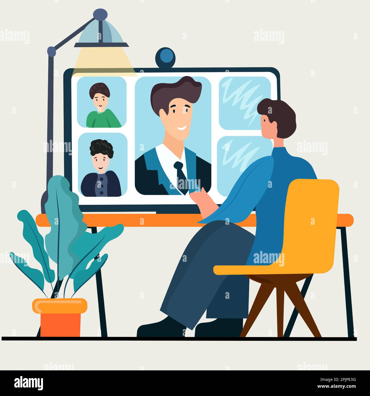 Participating in conversation Stock Vector Images - Alamy