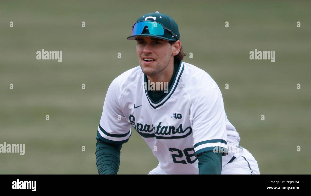 Michigan State's Brock Vradenburg plays during an NCAA baseball game on ...