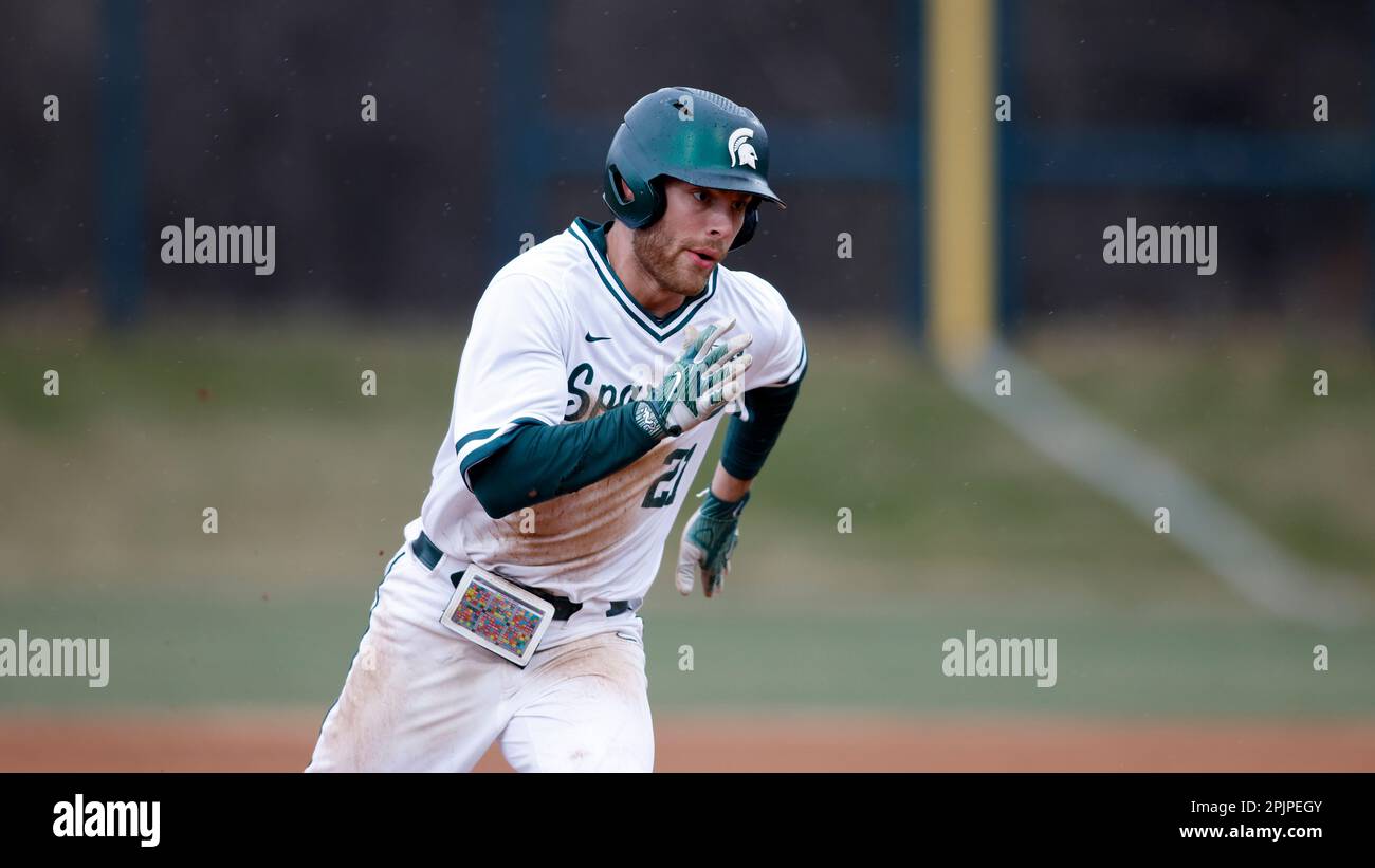 Michigan State's Jack Frank plays during an NCAA baseball game on ...